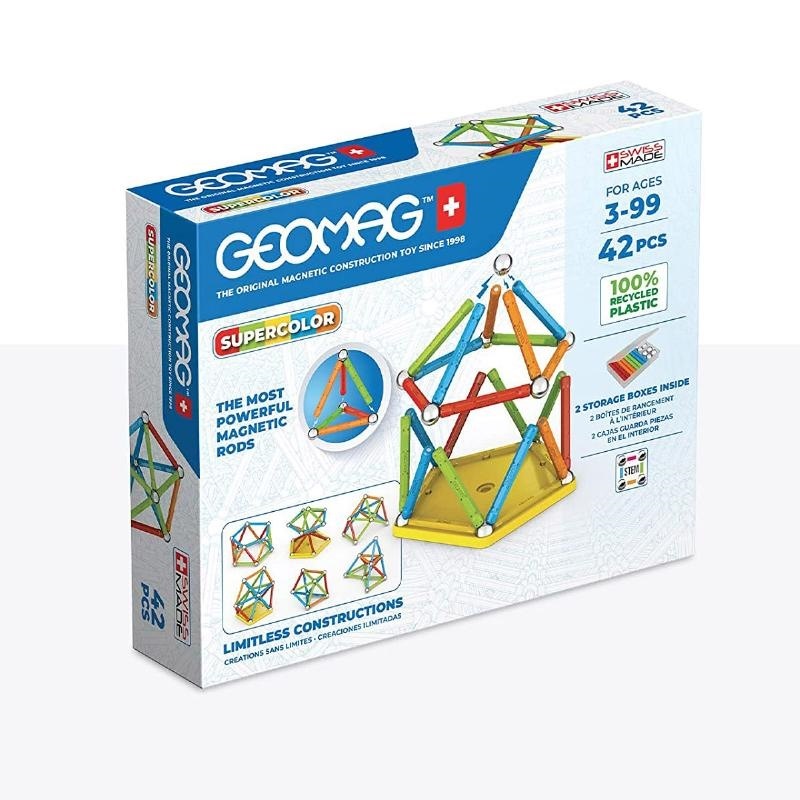 Geomag Supercolor costruzioni magnetiche Linea Green 42 pezzi - [POS220173]